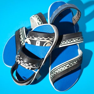 South African Hand-made Zulu Imbadada Sandals: Traditional Tyre Rubber ...