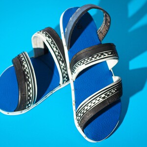 South African Hand-made Zulu Imbadada Sandals: Traditional Tyre Rubber ...