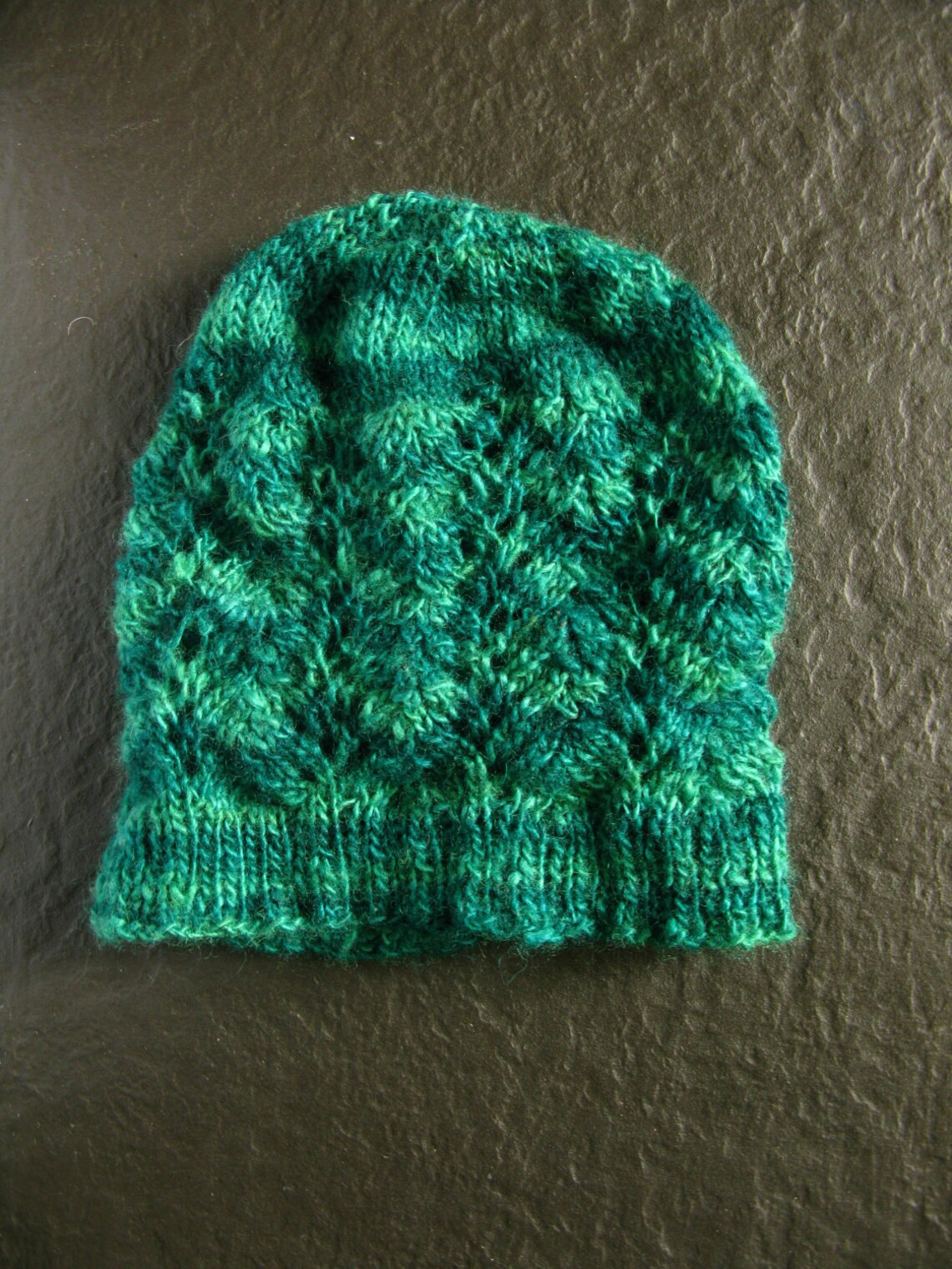 PATTERN Fern Lace Hat Pdf Knitting Pattern - Etsy