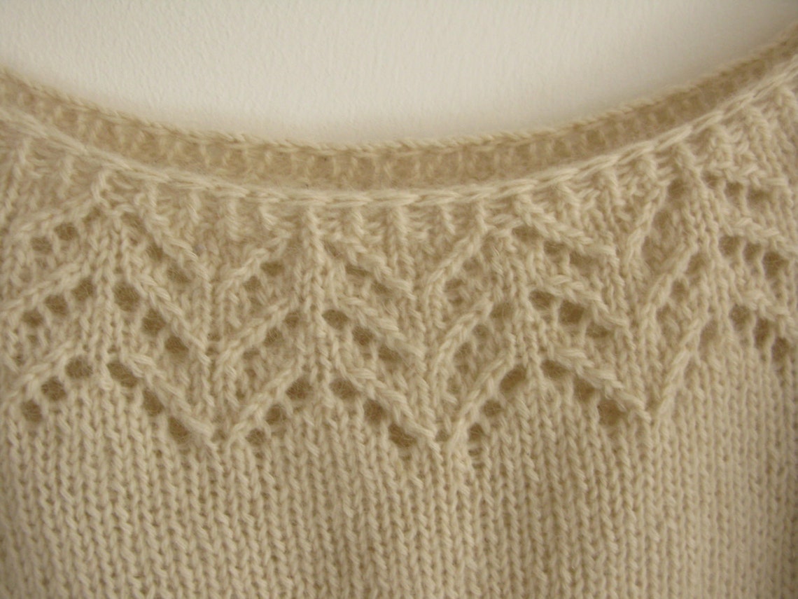 PATTERN Lace Sweater Pattern Pdf - Etsy