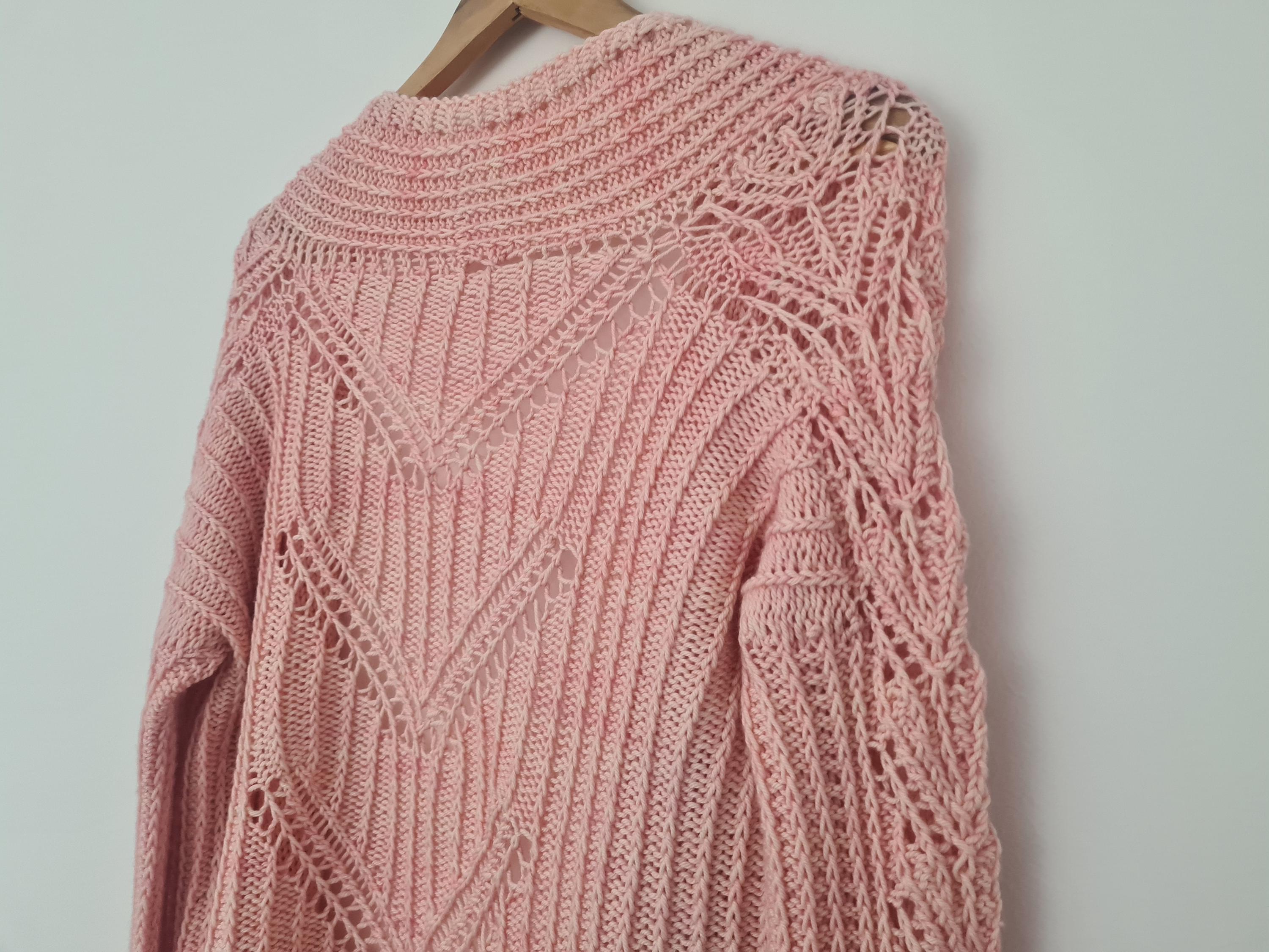 PATTERN Lacy Shawl Collar Cardigan Pattern Pdf / Saddle Shoulder ...