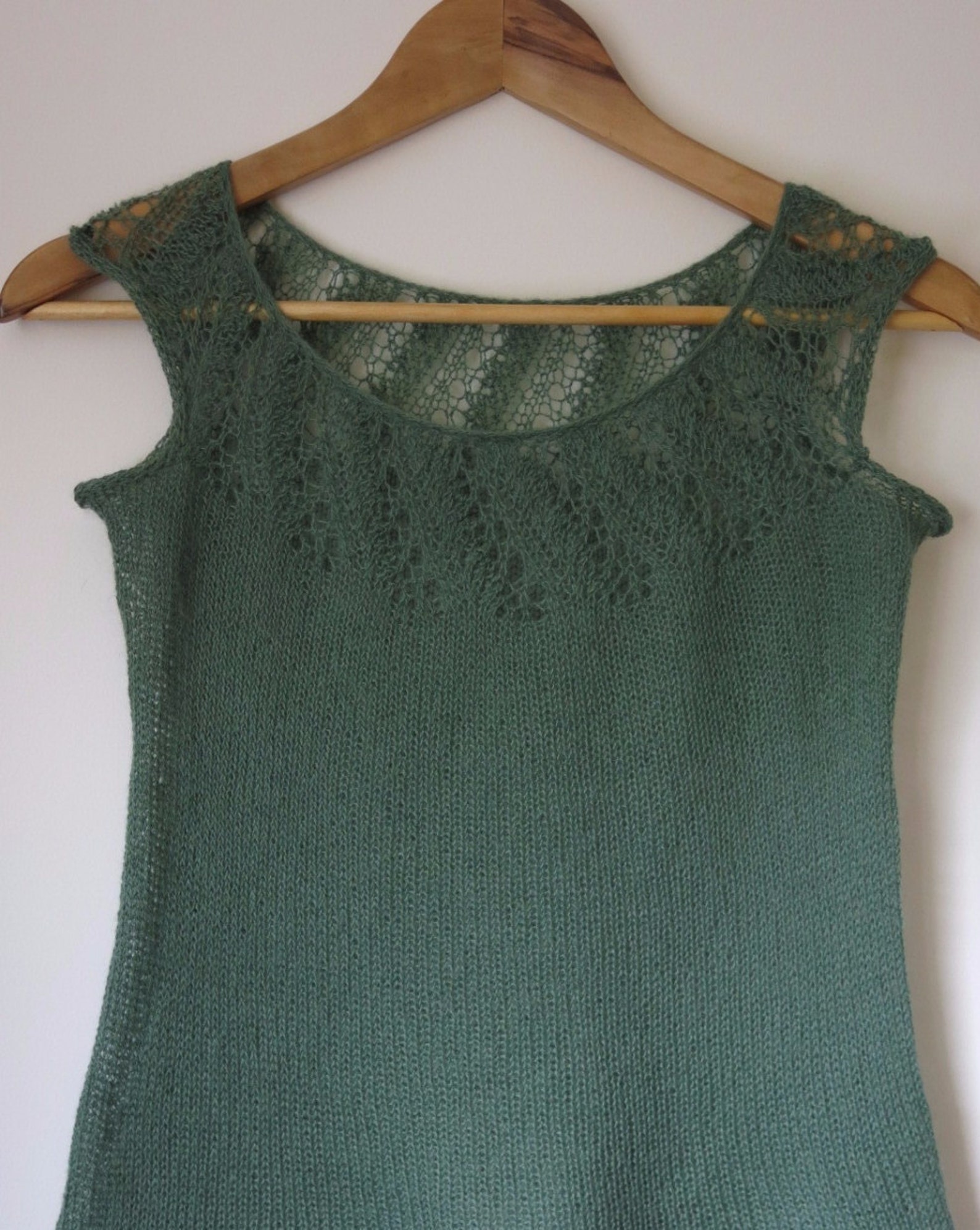 PATTERN Lace Tank Knitting Pattern Pdf/ Lace T-shirt Knitting Pattern ...
