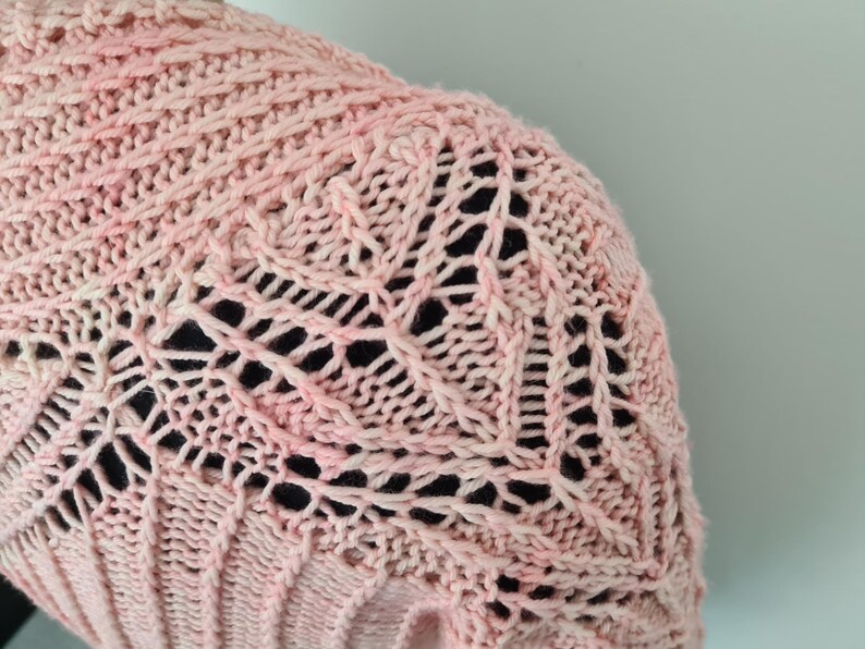 PATTERN Lacy Shawl Collar Cardigan Pattern Pdf / Saddle Shoulder ...