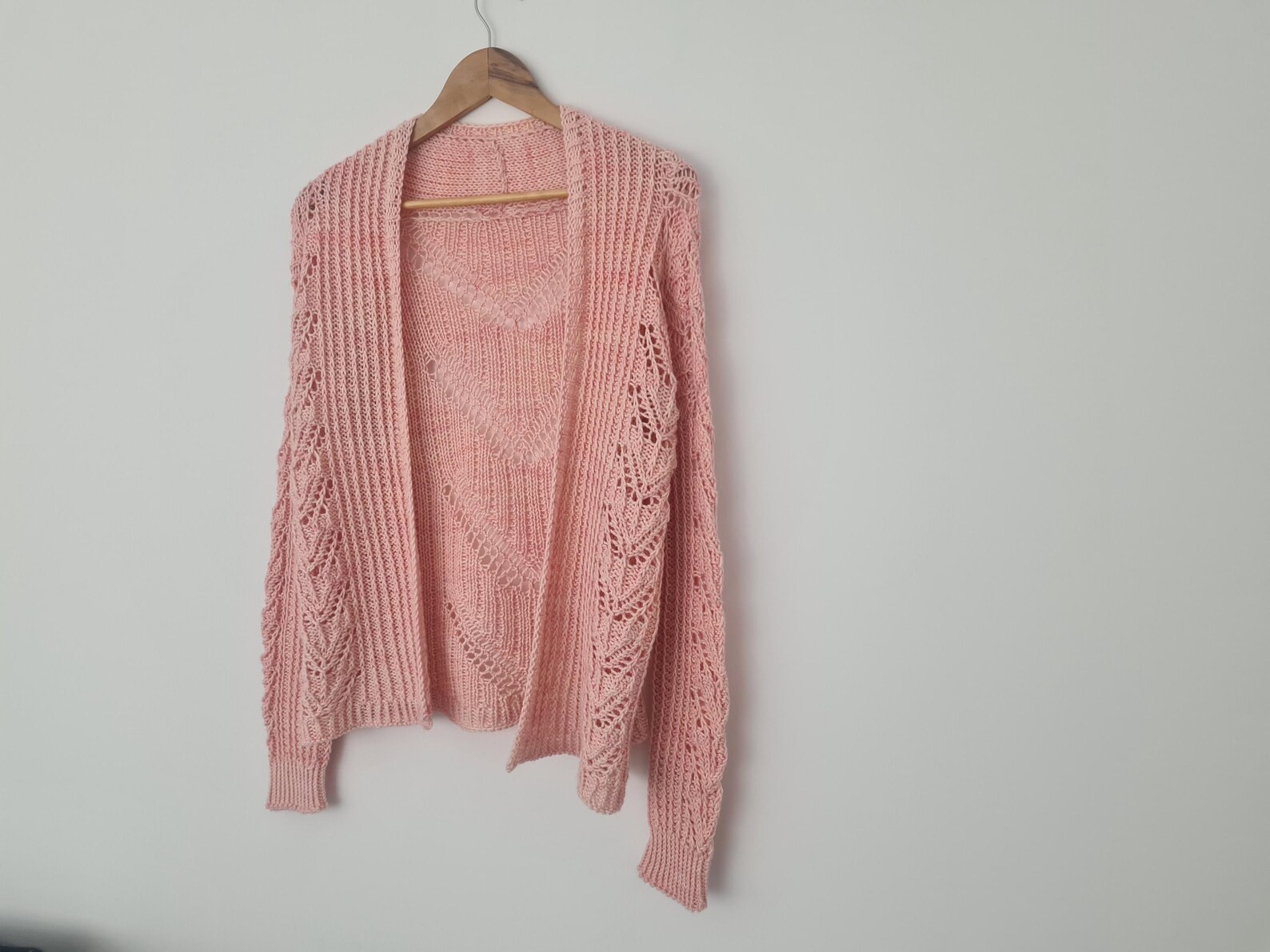 PATTERN Lacy Shawl Collar Cardigan Pattern Pdf / Saddle Shoulder ...