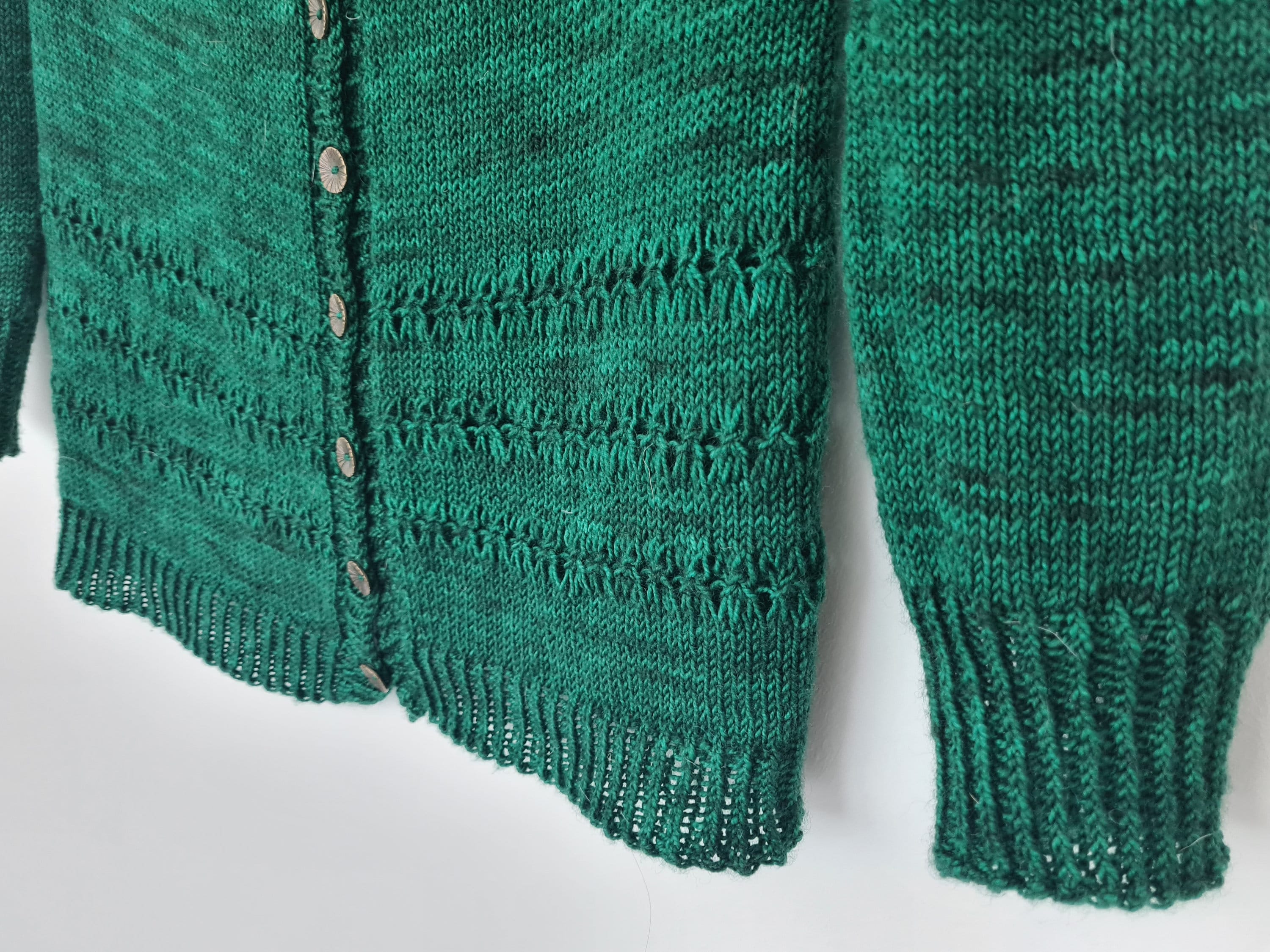 PATTERN Lace Yoke Cardigan Knitting Pattern Pdf/short and Long Sleeves ...