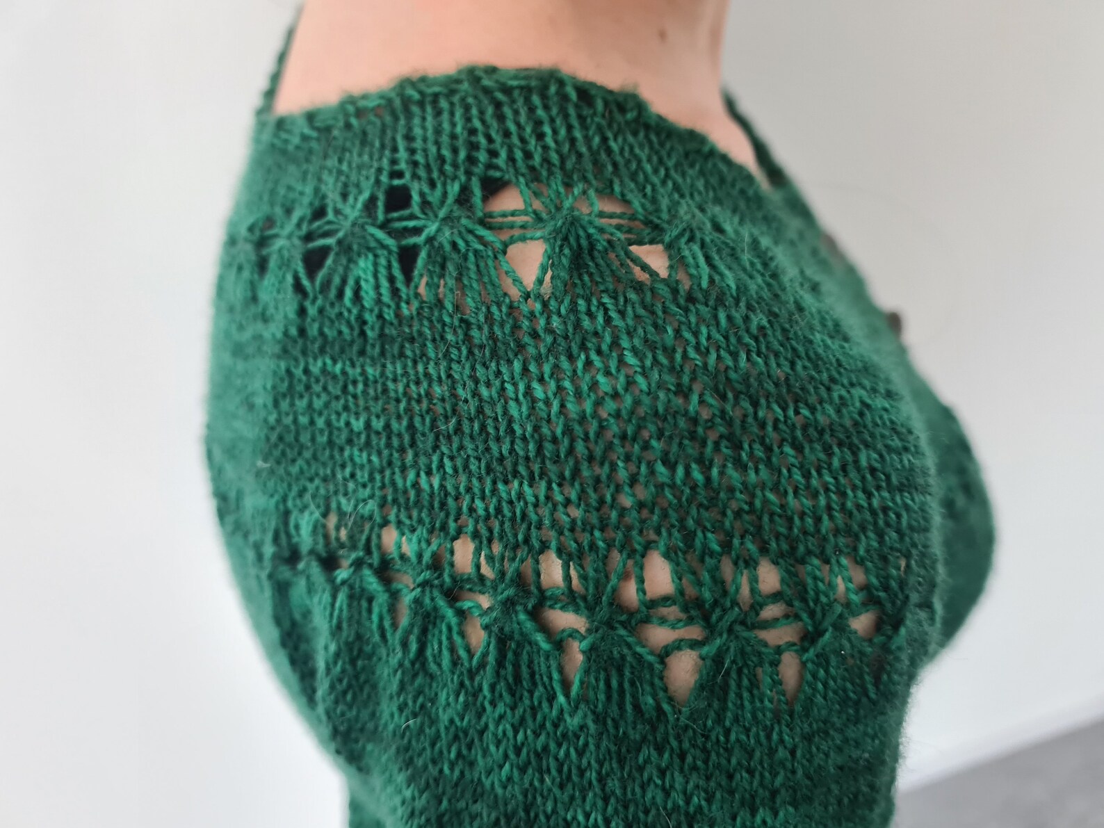 PATTERN Lace Yoke Cardigan Knitting Pattern Pdf/short and Long Sleeves ...