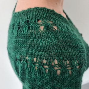 PATTERN Lace Yoke Cardigan Knitting Pattern Pdf/short and Long Sleeves ...