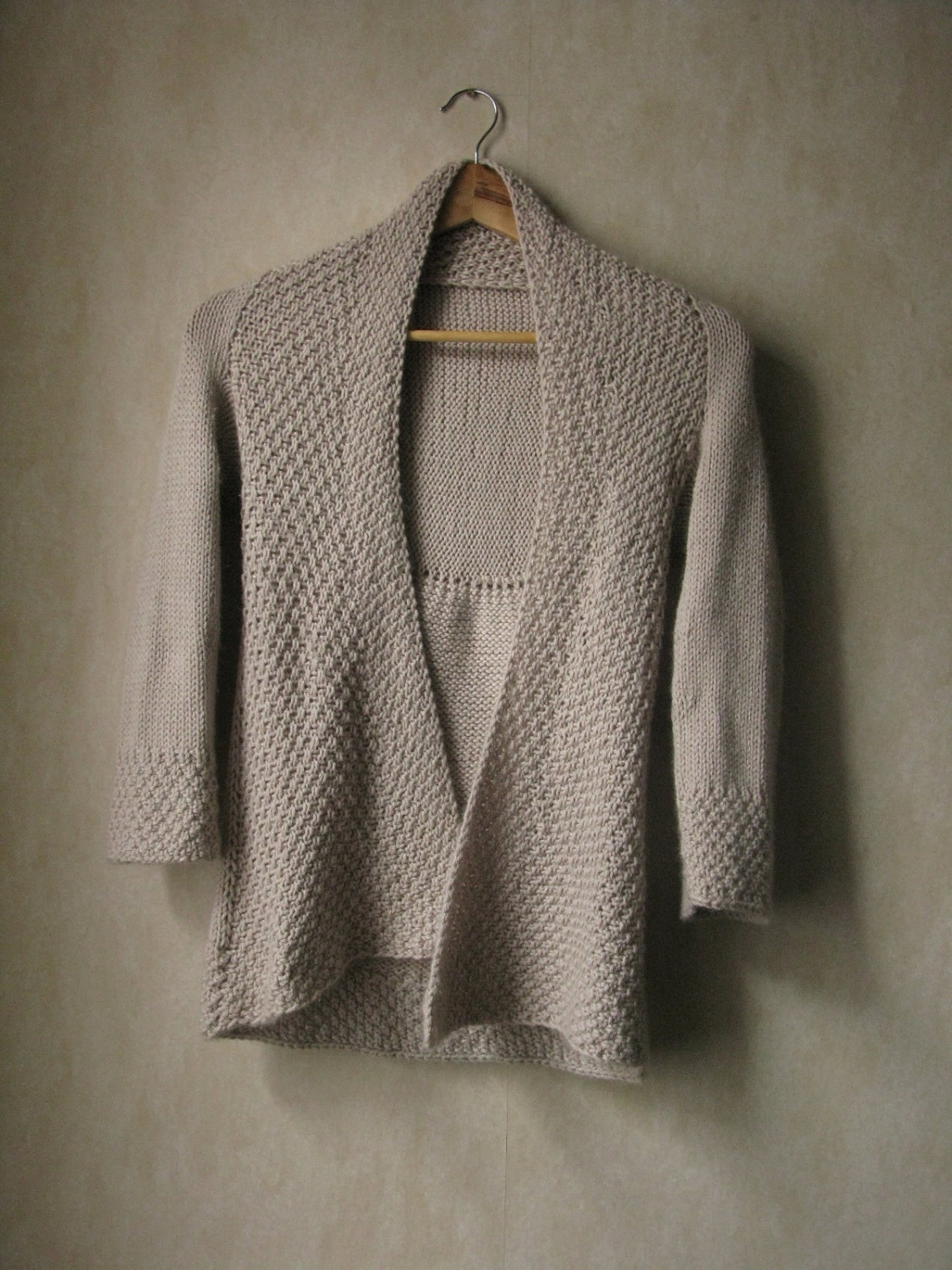 KNITTING PATTERN Chunky Cardigan Knitting Pattern Pdf / Wrap Front ...