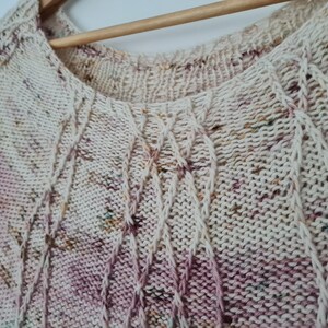 PATTERN Cabled Sweater Knitting Pattern / Five Colour Fade Knit Cable ...