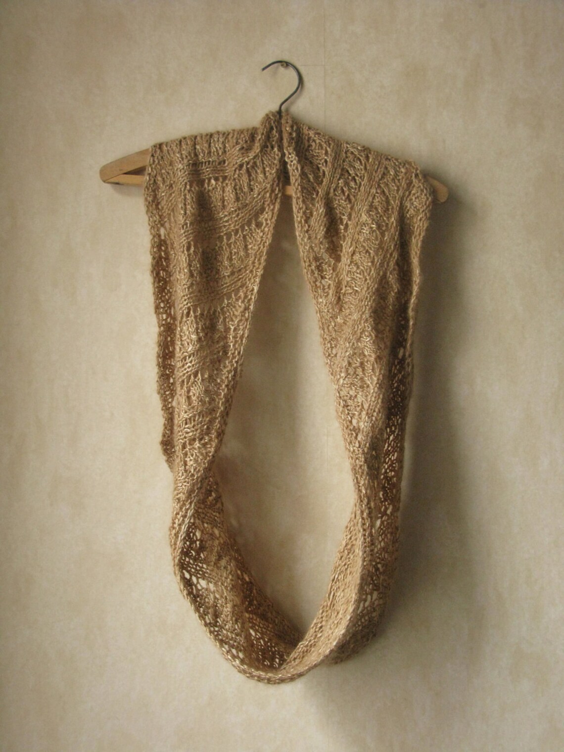 PATTERN Lace Cowl Pdf Knitting Pattern / Lacy Knitting Pattern / Aran ...