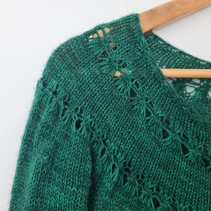 PATTERN Lace Yoke Cardigan Knitting Pattern Pdf/short and Long Sleeves ...