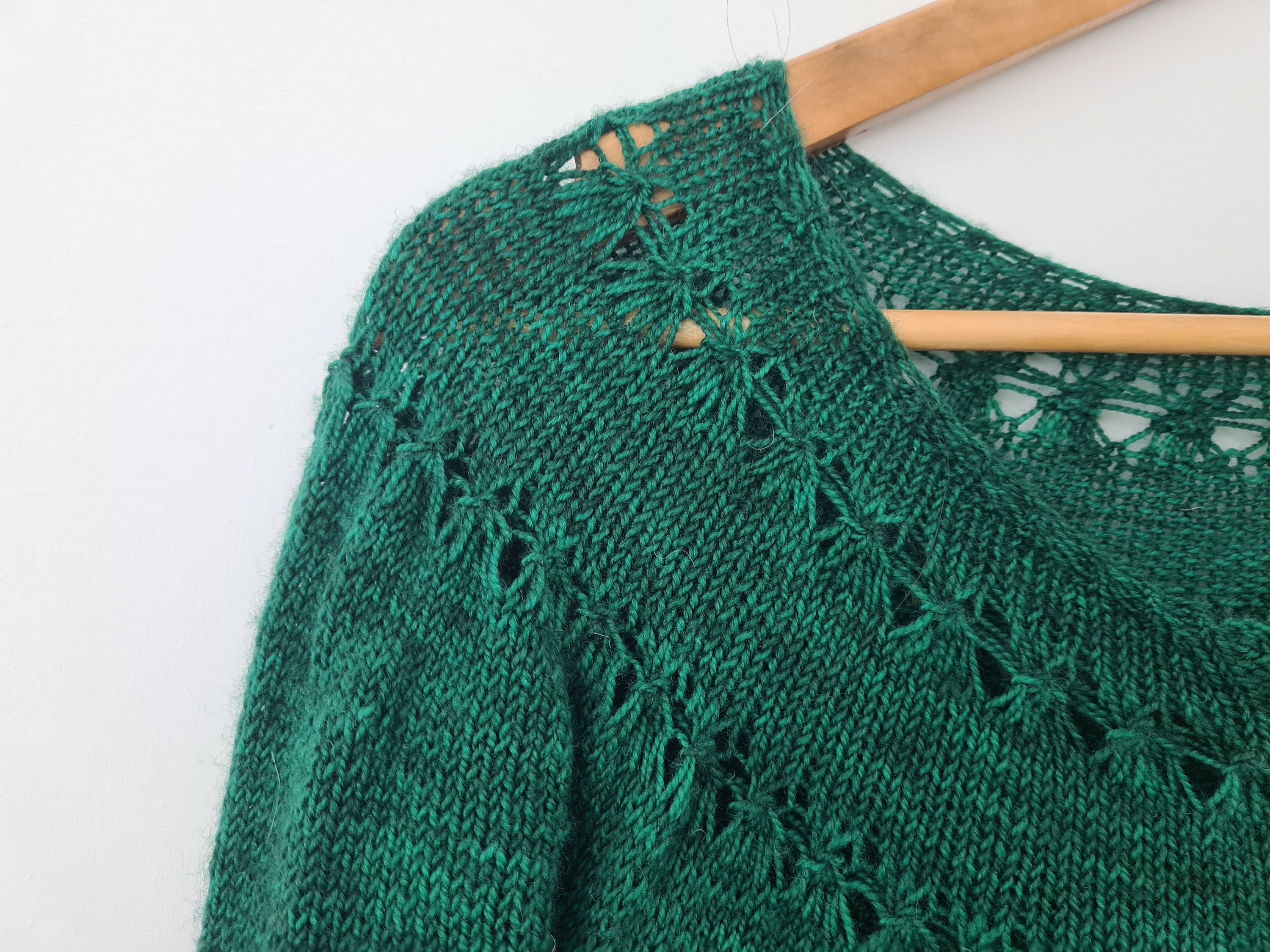 PATTERN Lace Yoke Cardigan Knitting Pattern Pdf/short and Long Sleeves ...