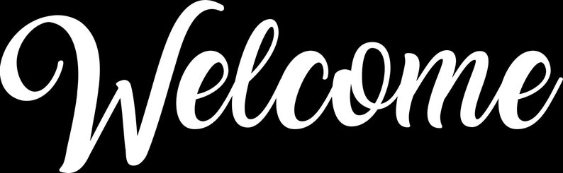 Welcome Quote Matt Vinyl Wall Art Sticker Decal Mural. Home | Etsy UK