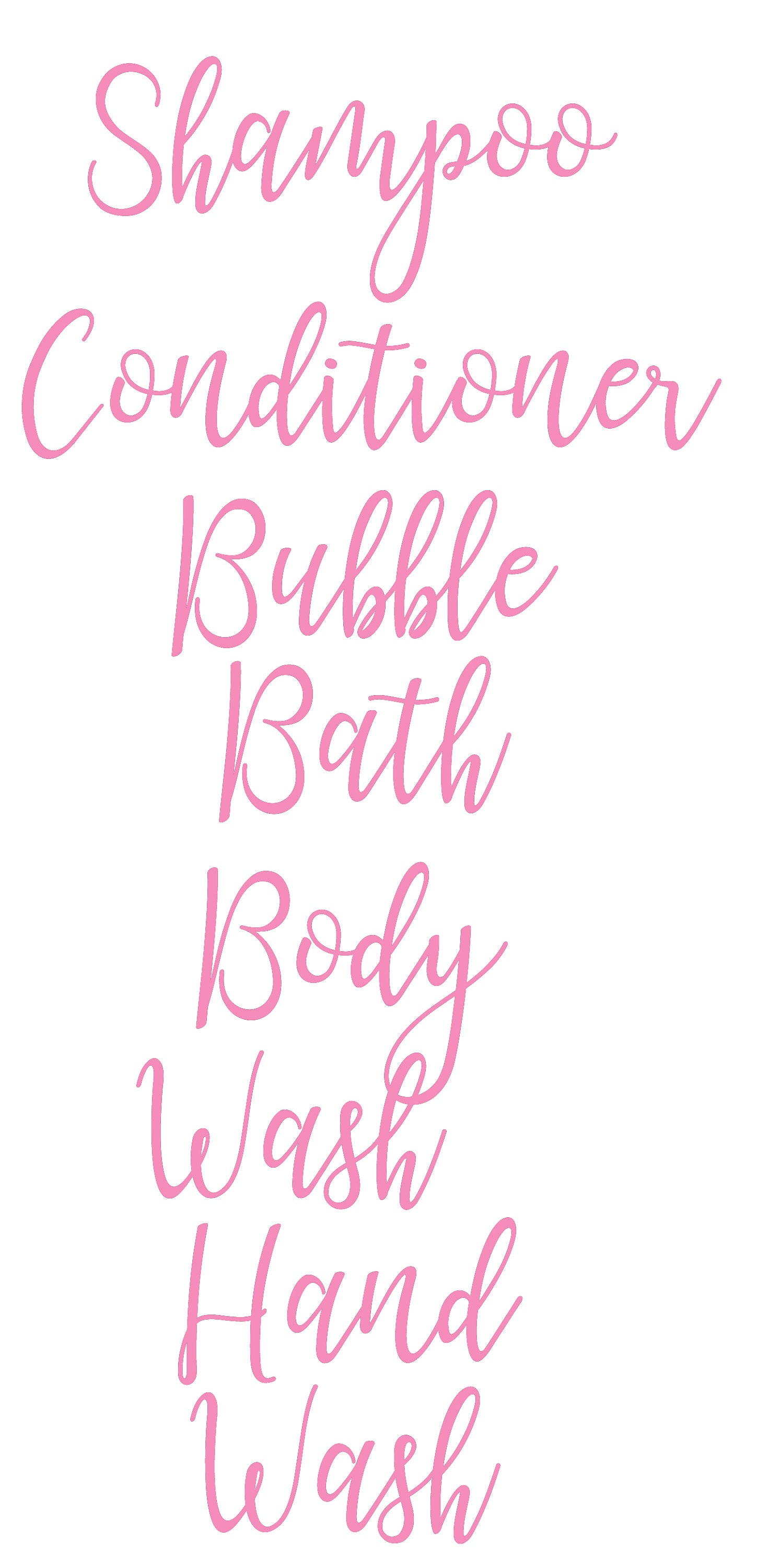 Shampoo Conditioner Bubble Bath Body Wash Hand Wash | Etsy