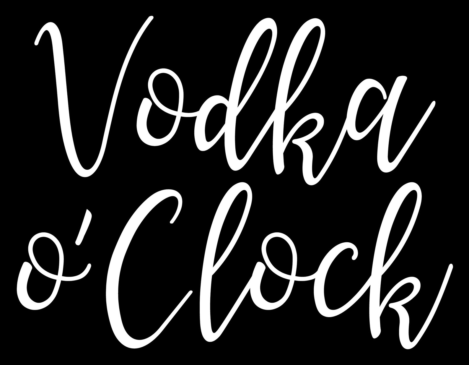 Vodka O'clock Vinyl Sticker Decal Label for Glasses - Etsy