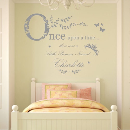 Once Upon a Time Quote Vinyl Wall Art Sticker Decal. Home - Etsy