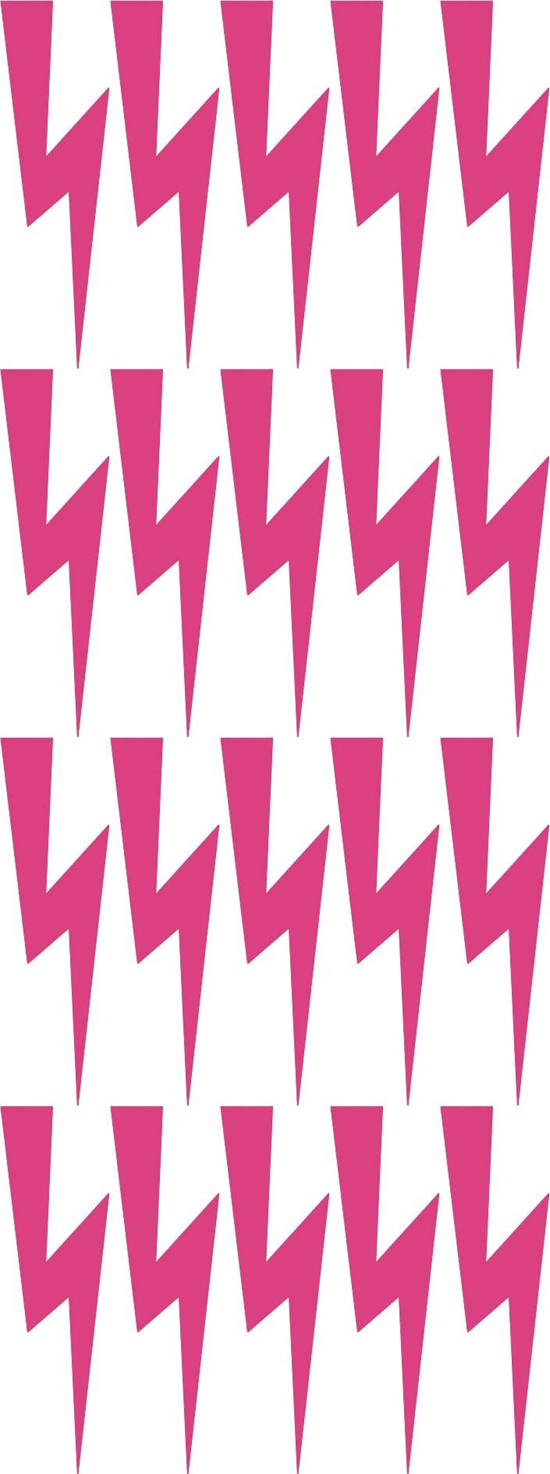 20 X Vinyl Lightning Bolt, Flash Shaped Stickers. Cardmaking, Crafting ...