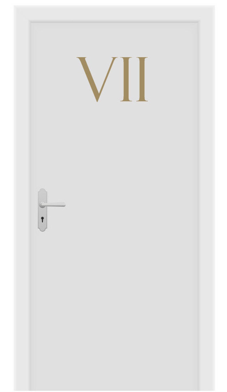 Vinyl Roman Numeral Number Decal Sticker. Self Adhesive. - Etsy