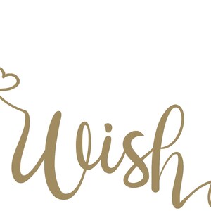 Wish Quote, Vinyl Wall Art Sticker Decal Mural, Bedroom, Lounge. Home ...