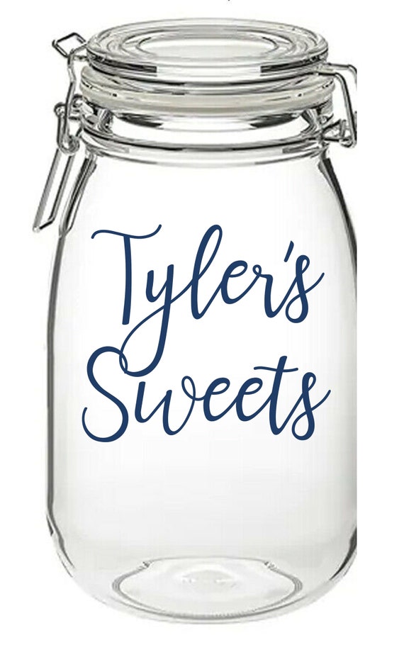 Personalised Sweets Vinyl Sticker Decal Labels for Storage - Etsy