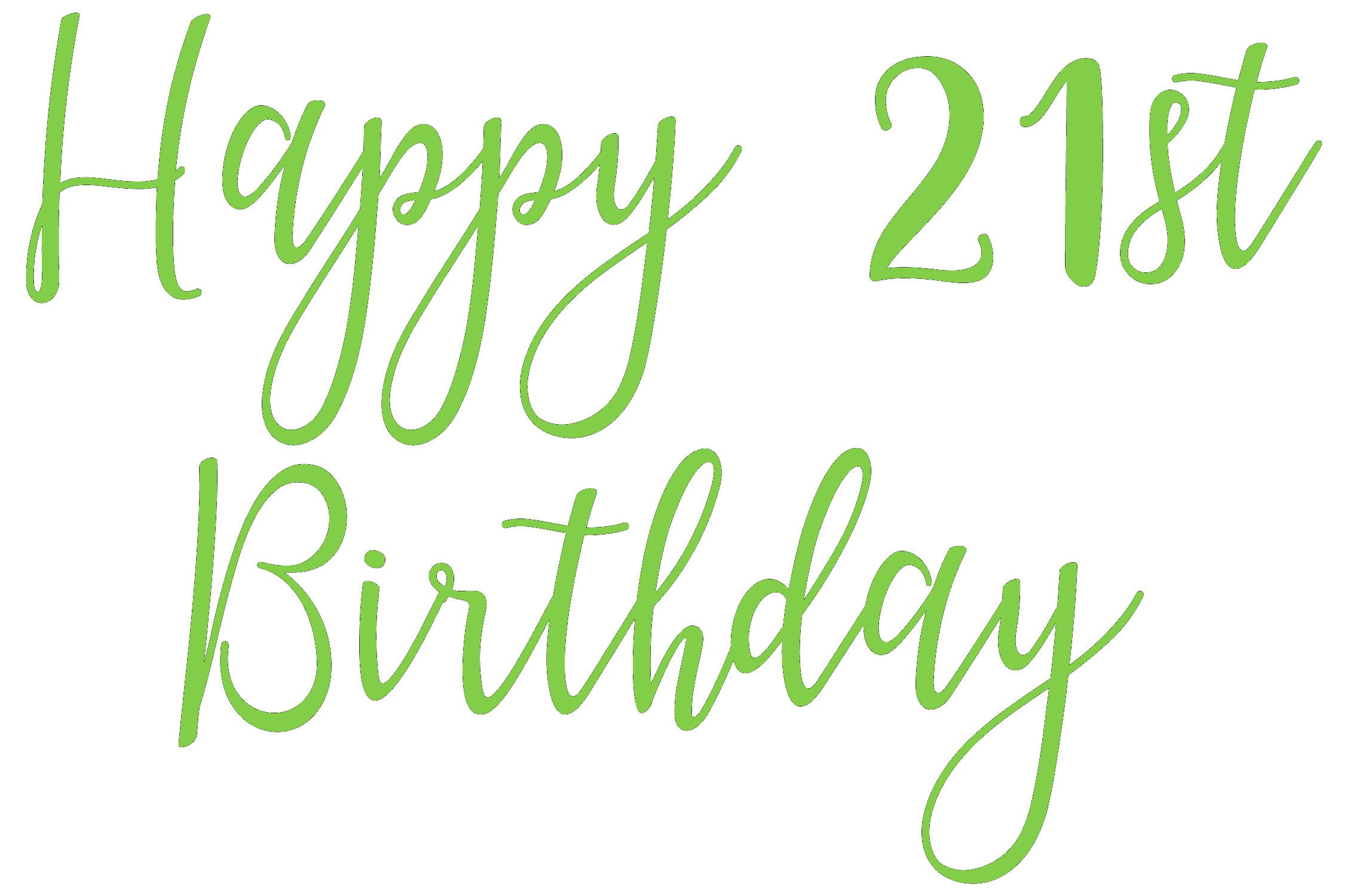 Happy 21st Birthday Vinyl Sticker Decal Labels for Glasses - Etsy