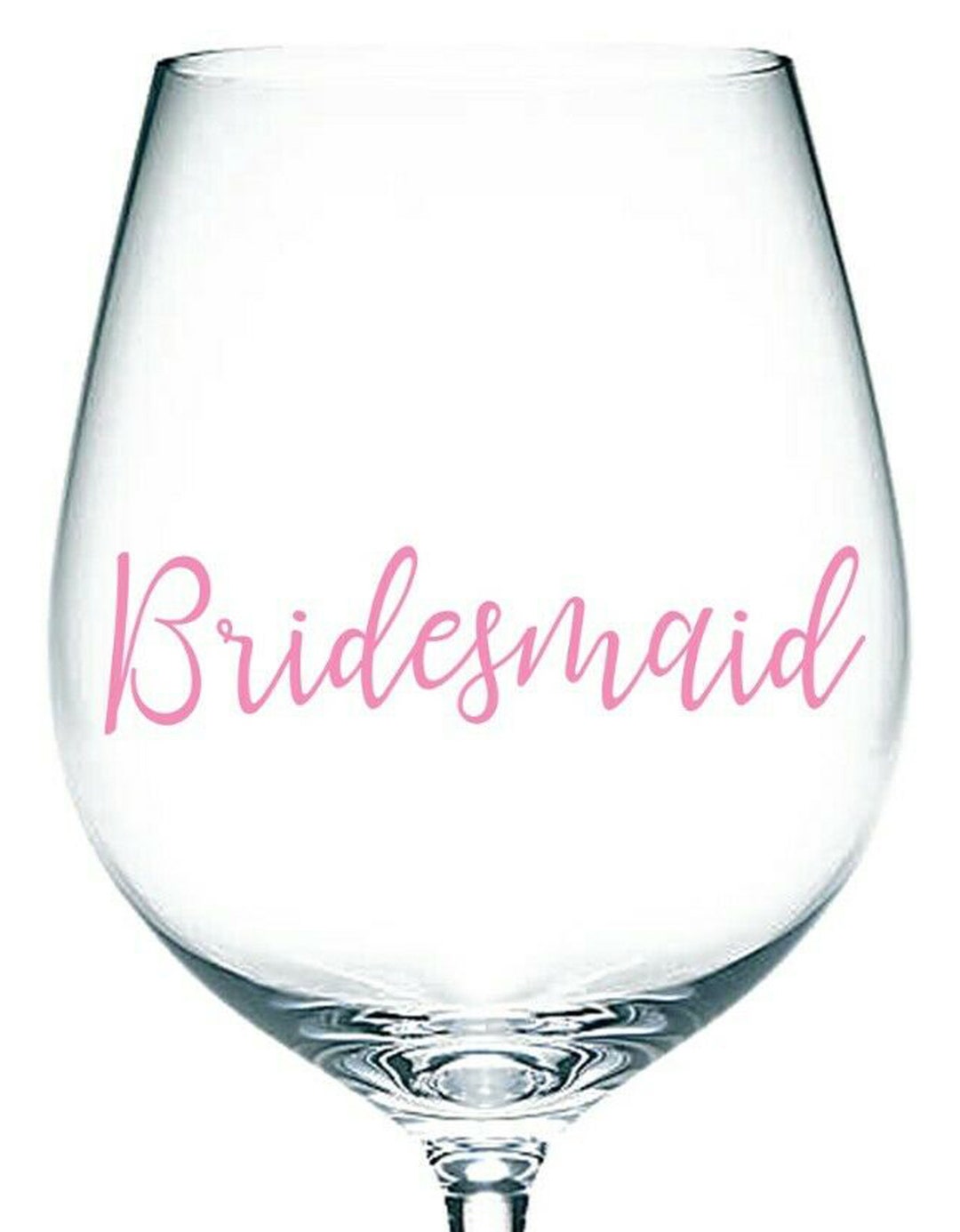 Bridesmaid - Vinyl Sticker Decal Labels for Glasses, Mugs. Wedding ...