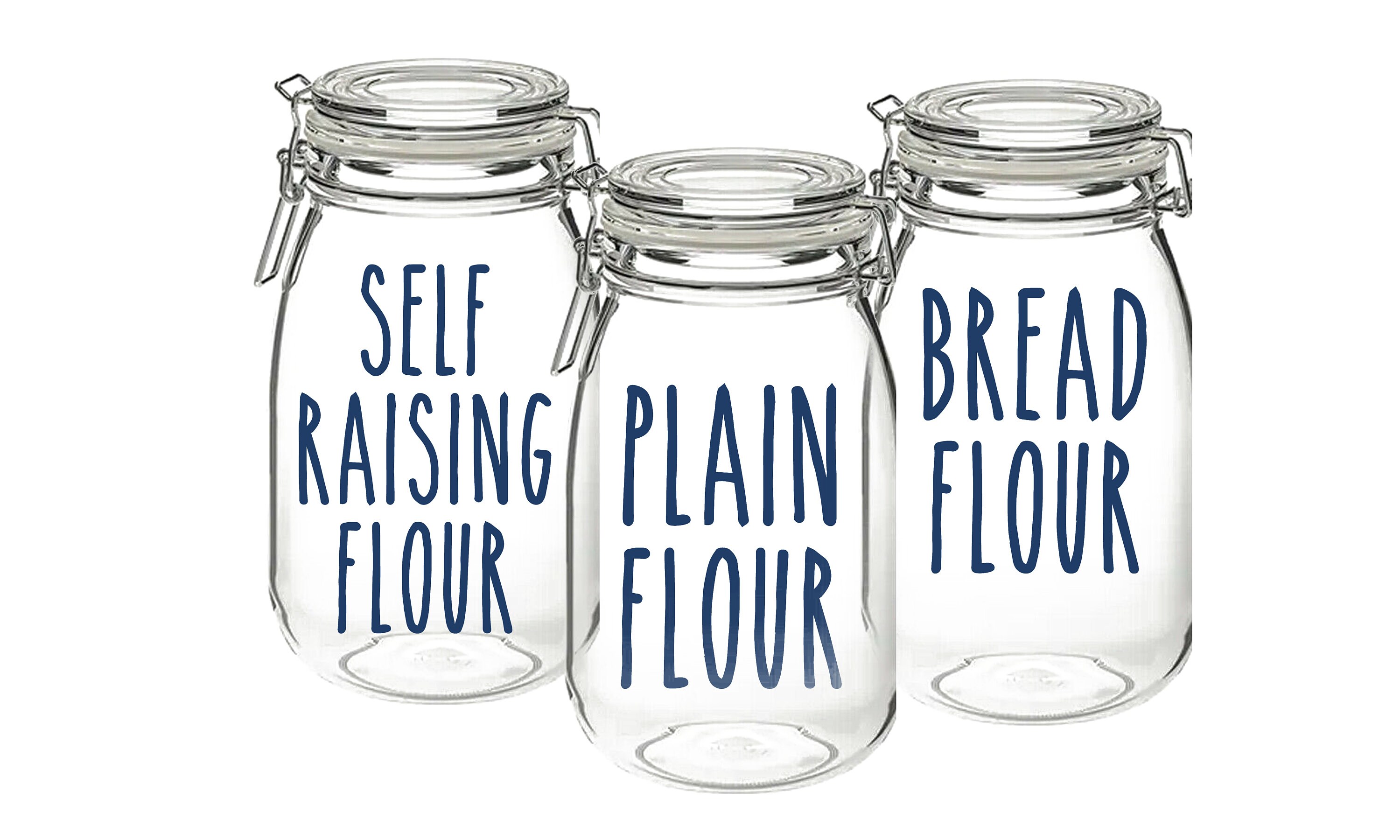 Self-raising Flour Plain Flour Bread Flour Vinyl Sticker | Etsy UK