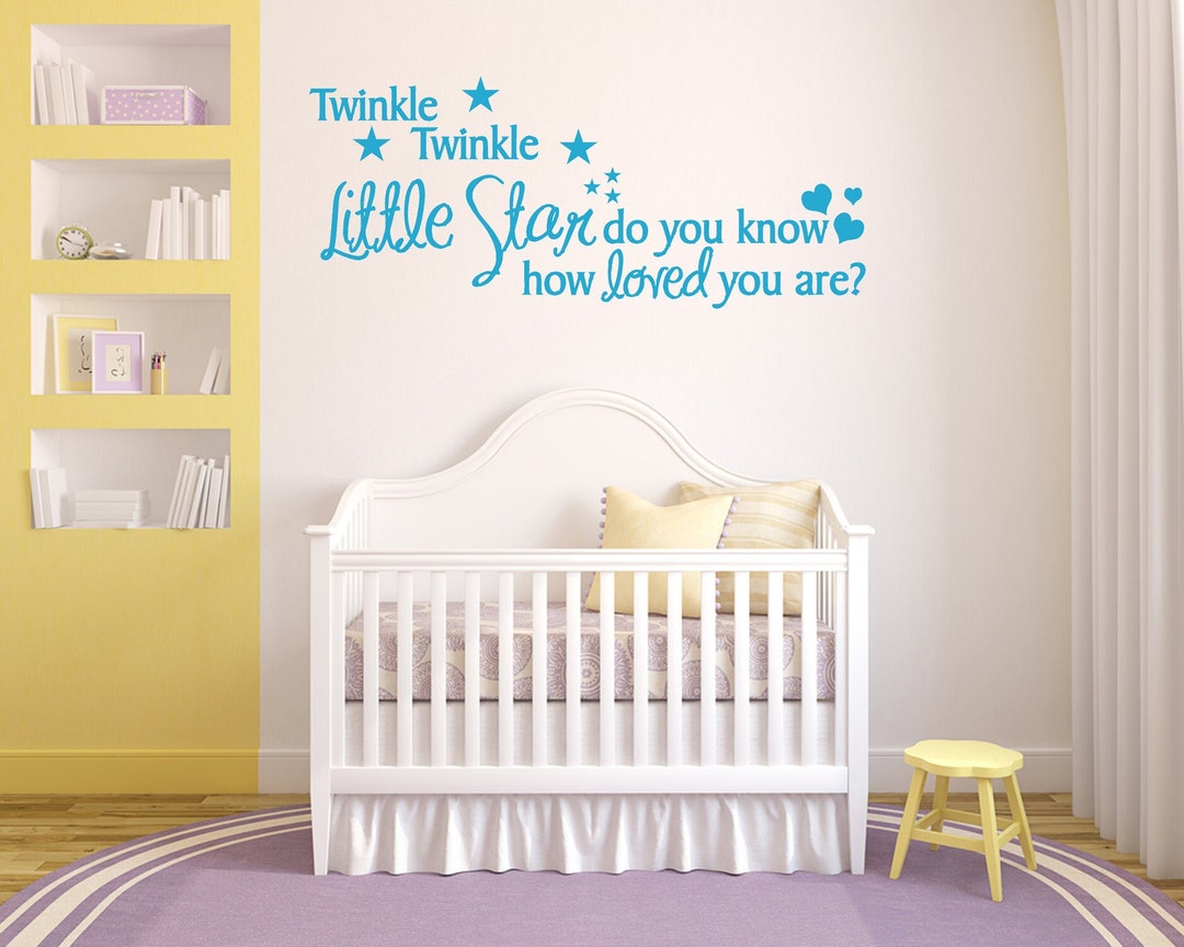 Twinkle Twinkle Little Star Vinyl Wall Art Sticker Decal Mural ...