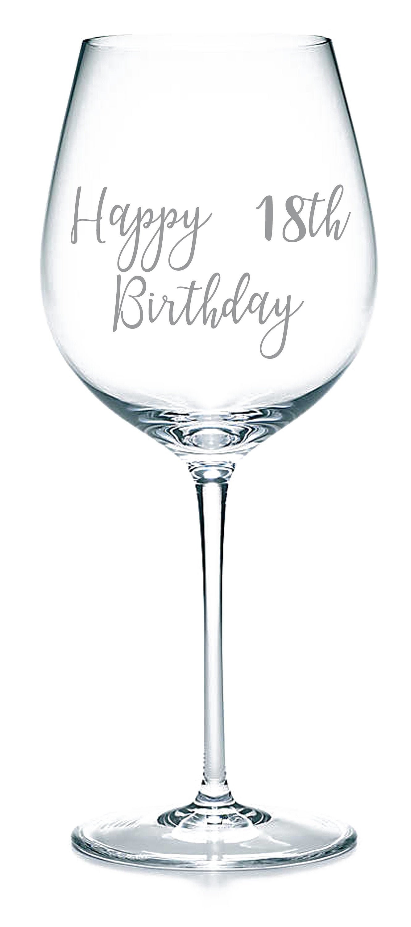 Happy 18th Birthday Vinyl Sticker Decal Labels for Glasses | Etsy