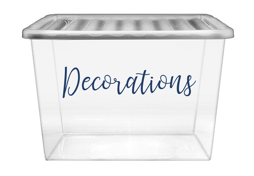 Decorations - Vinyl Sticker Decal Label for Christmas Decorations ...