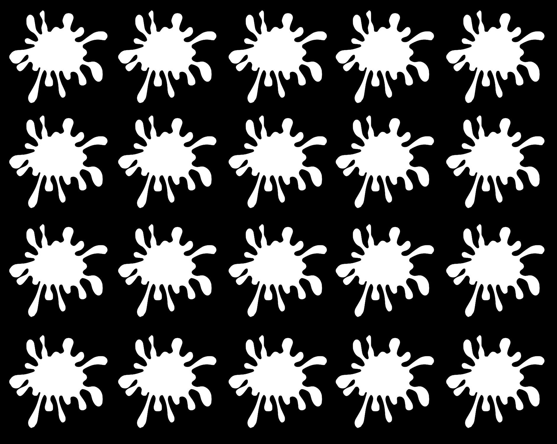 20 X Vinyl Paint Splat Stickers Decal Mural. Cardmaking | Etsy