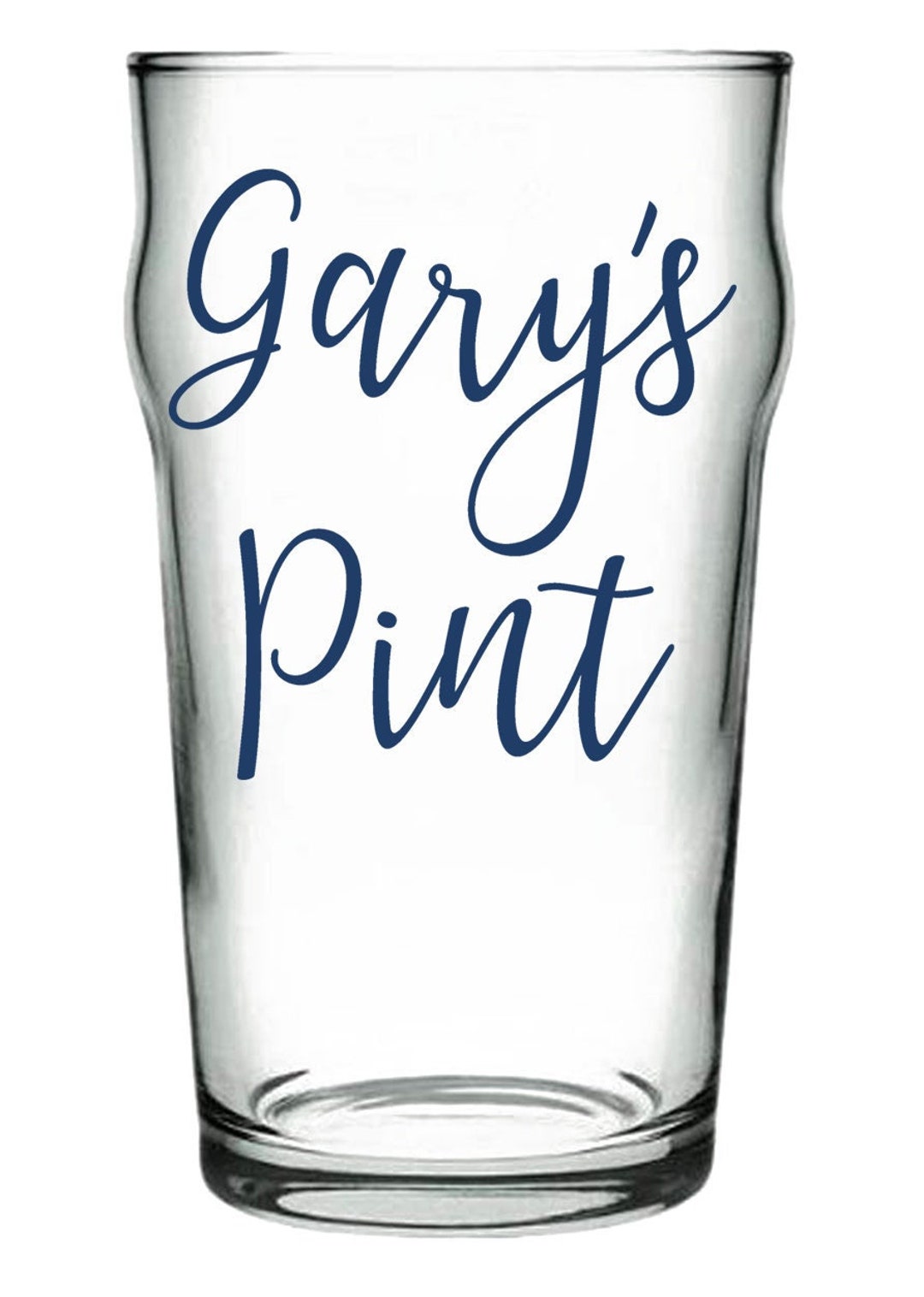 Personalised Pint Vinyl Sticker Decal Transfer Label for Beer Glasses ...