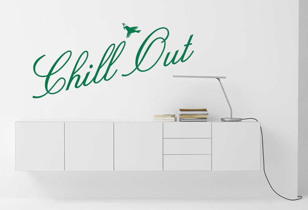 Chill Out Quote Vinyl Wall Art Sticker Decal. Home, Wall, Mirror ...