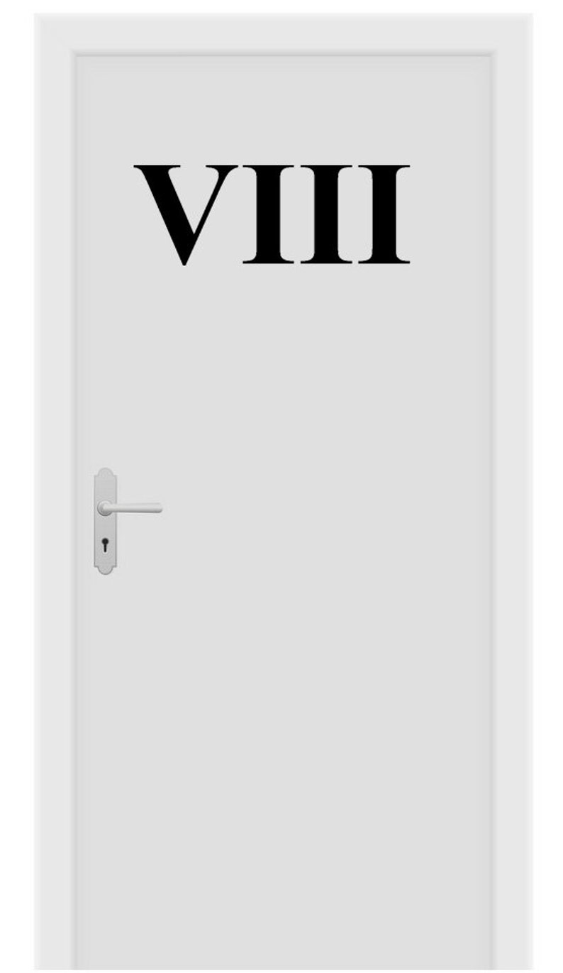 Vinyl Roman Numeral Number Decal Sticker. Self Adhesive. - Etsy