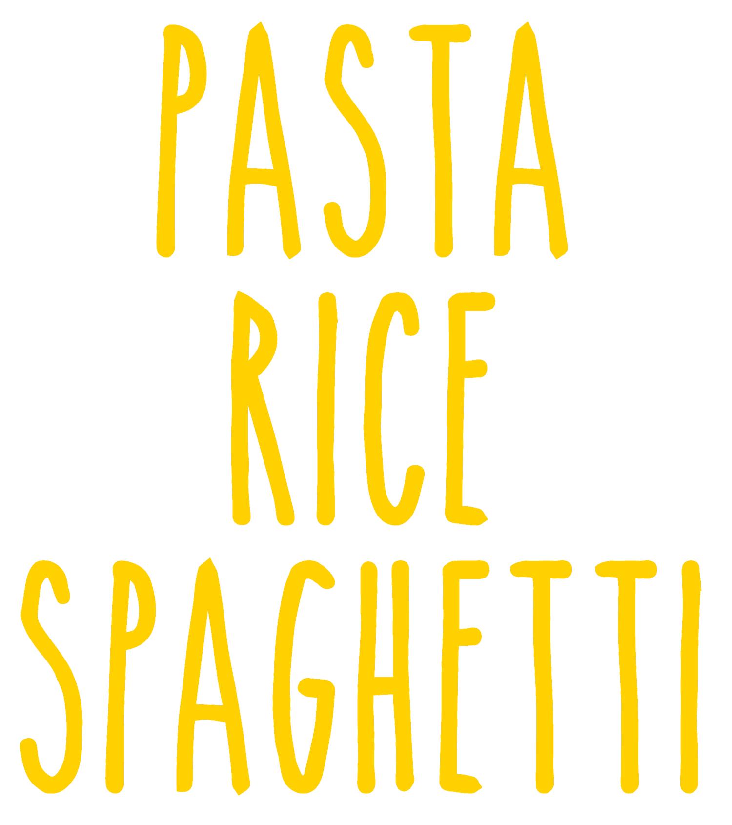 Pasta, Rice, Spaghetti - Vinyl Sticker Decal Transfer Labels for Jars ...