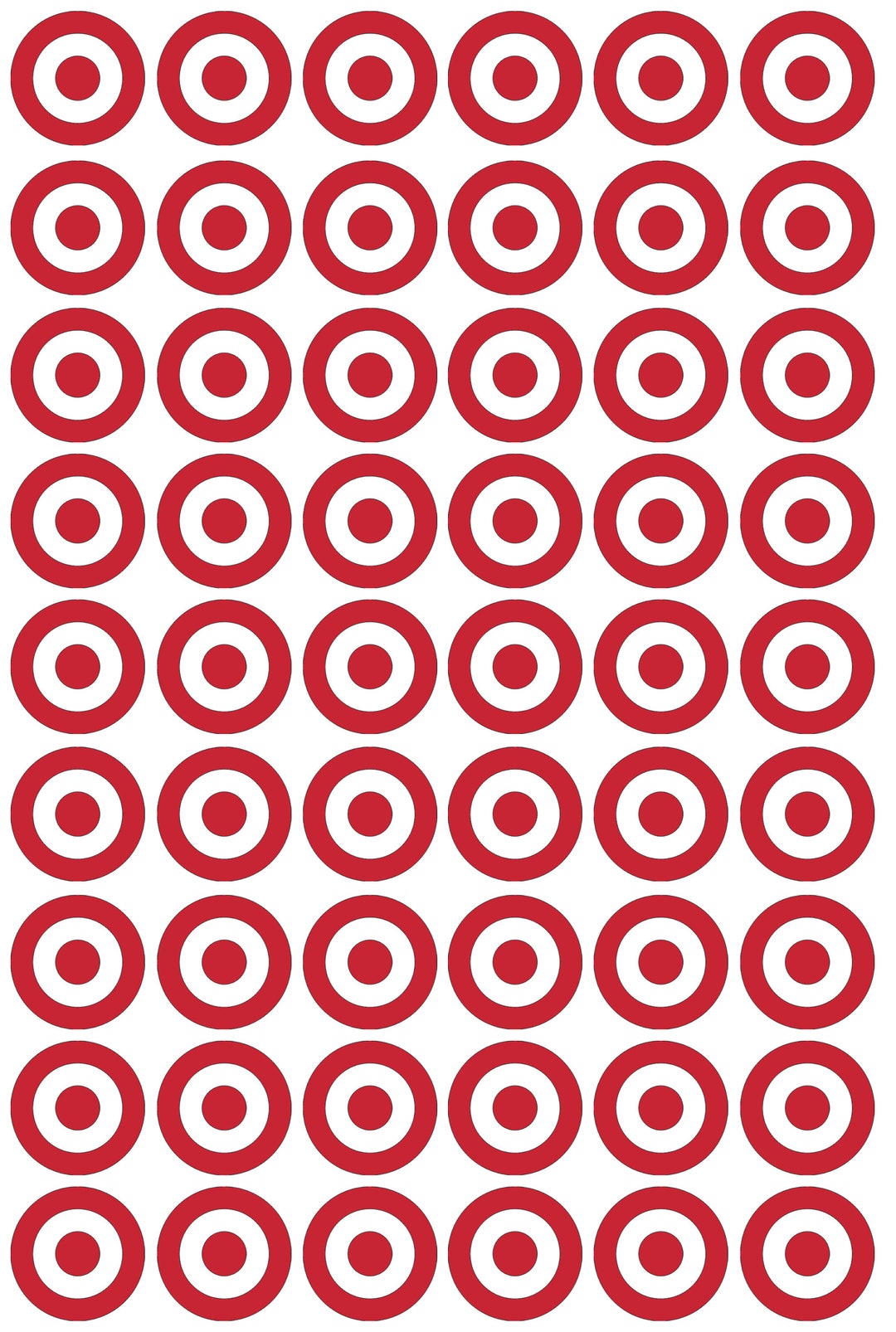 Small Target/bullseye Shape Vinyl Stickers, Decal, Transfer. Wall ...
