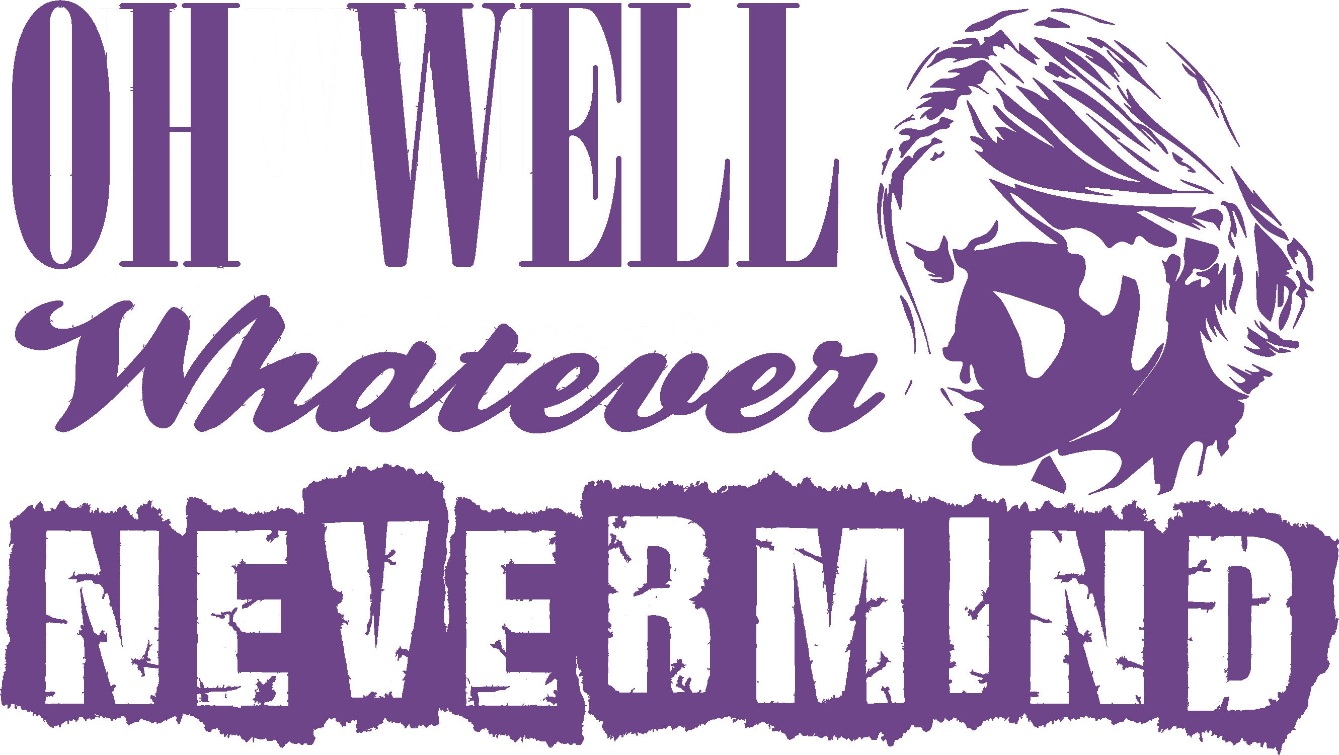 Nirvana Nevermind Song Lyrics Quote Kurt Cobain Vinyl Wall | Etsy