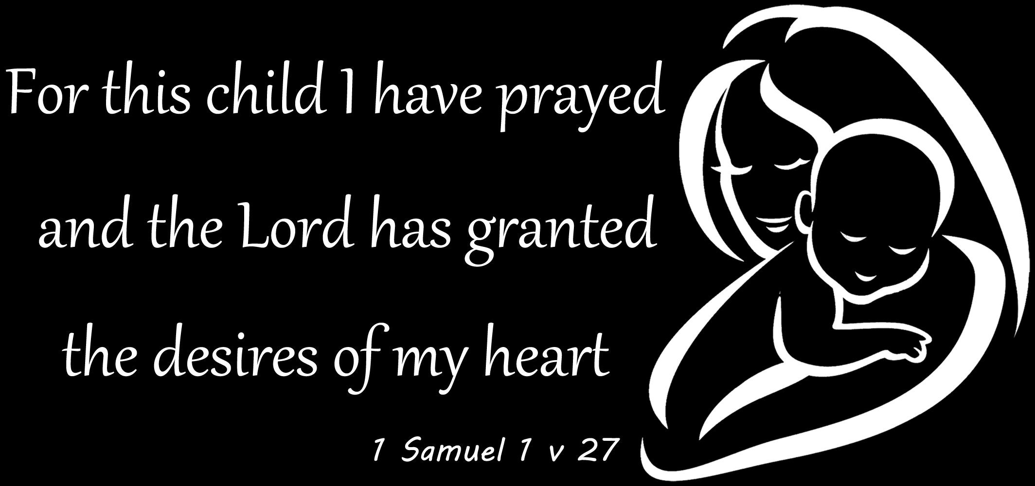 1 Samuel 1 V 27 Christian Bible Verse Quote NIV Vinyl Wall - Etsy