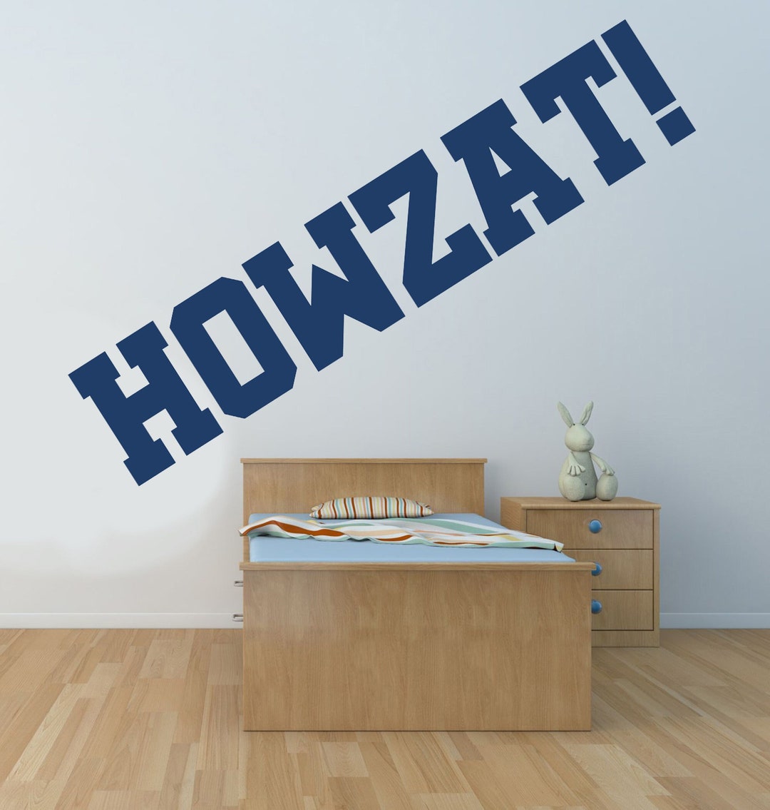 Howzat! Quote, Vinyl Wall Art Sticker, Decal. Home, Wall Decor ...