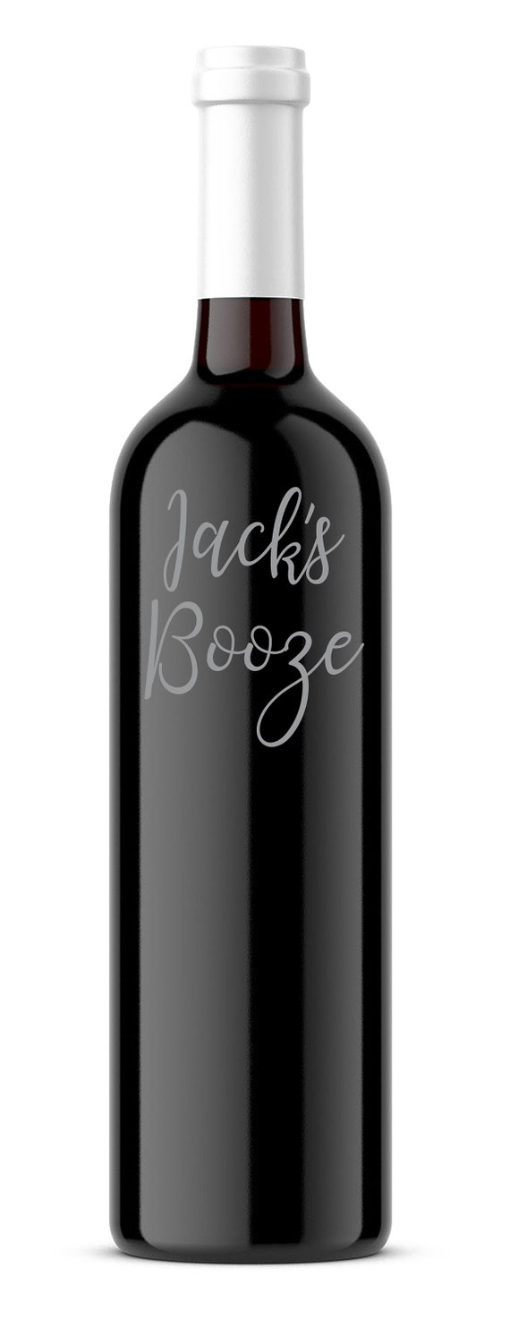 Personalised Booze Vinyl Sticker Decal Labels for Glasses - Etsy