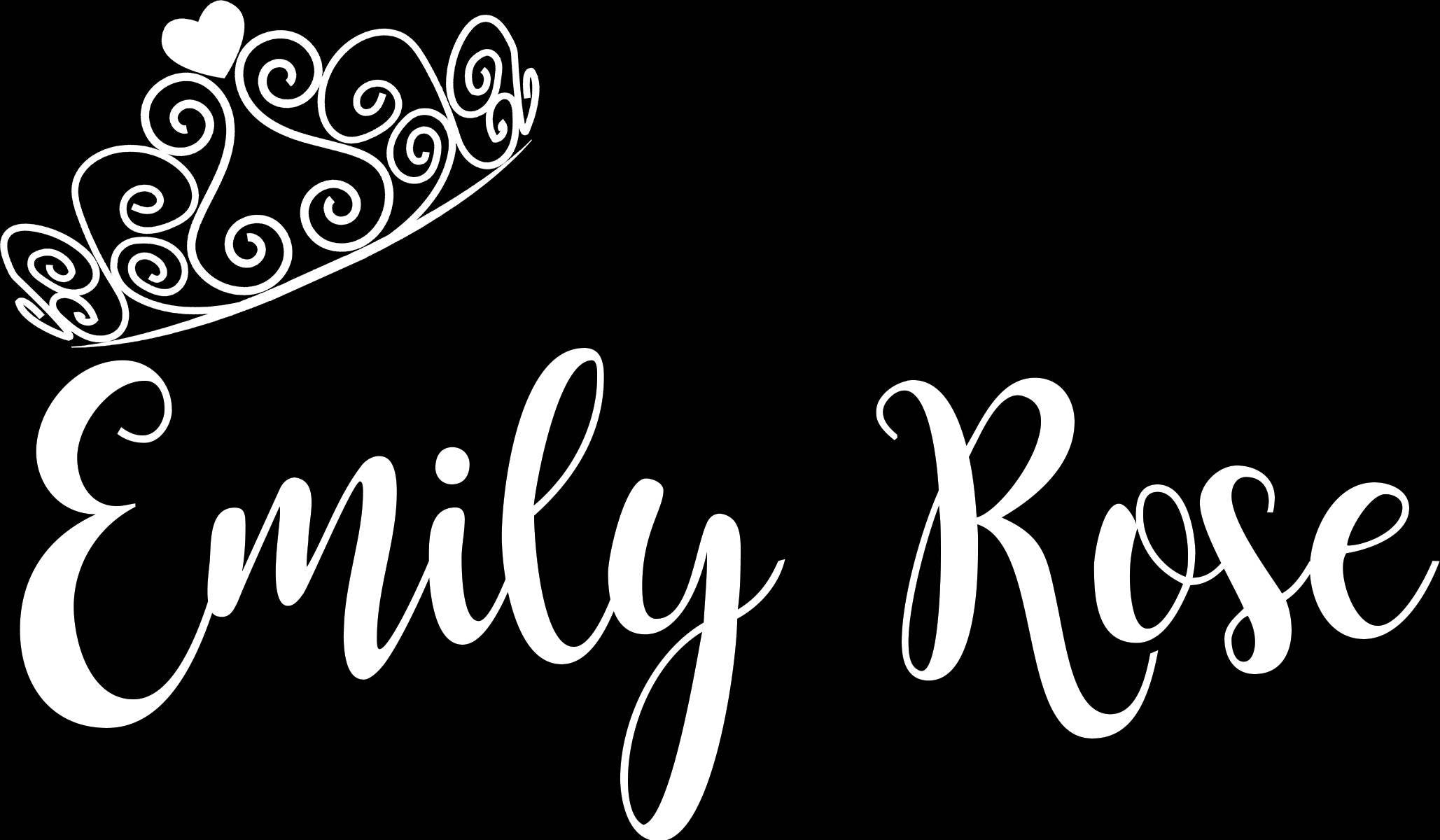 Personalised Name Crown Wall Art Decal Sticker - Etsy