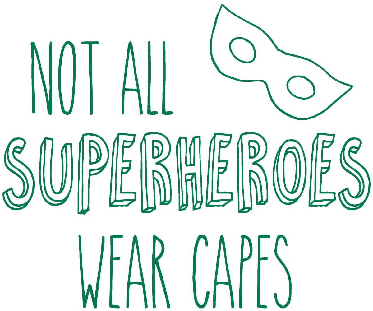Not All Superheroes Wear Capes Quote Vinyl Wall Art Sticker - Etsy