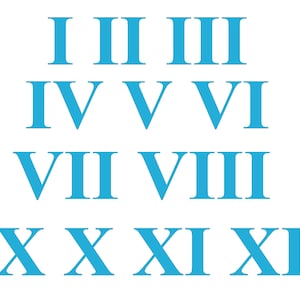 Vinyl Roman Numeral Number Decal Sticker. Self Adhesive. House, Door ...