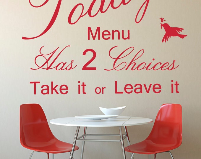 Kitchen Rules Quote Vinyl Wall Art Sticker Decal Mural. Home - Etsy