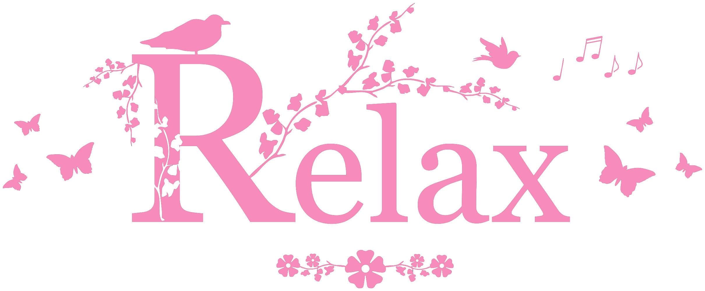 Relax Quote - Matt Vinyl Wall Art Sticker Decal Mural. Bathroom ...