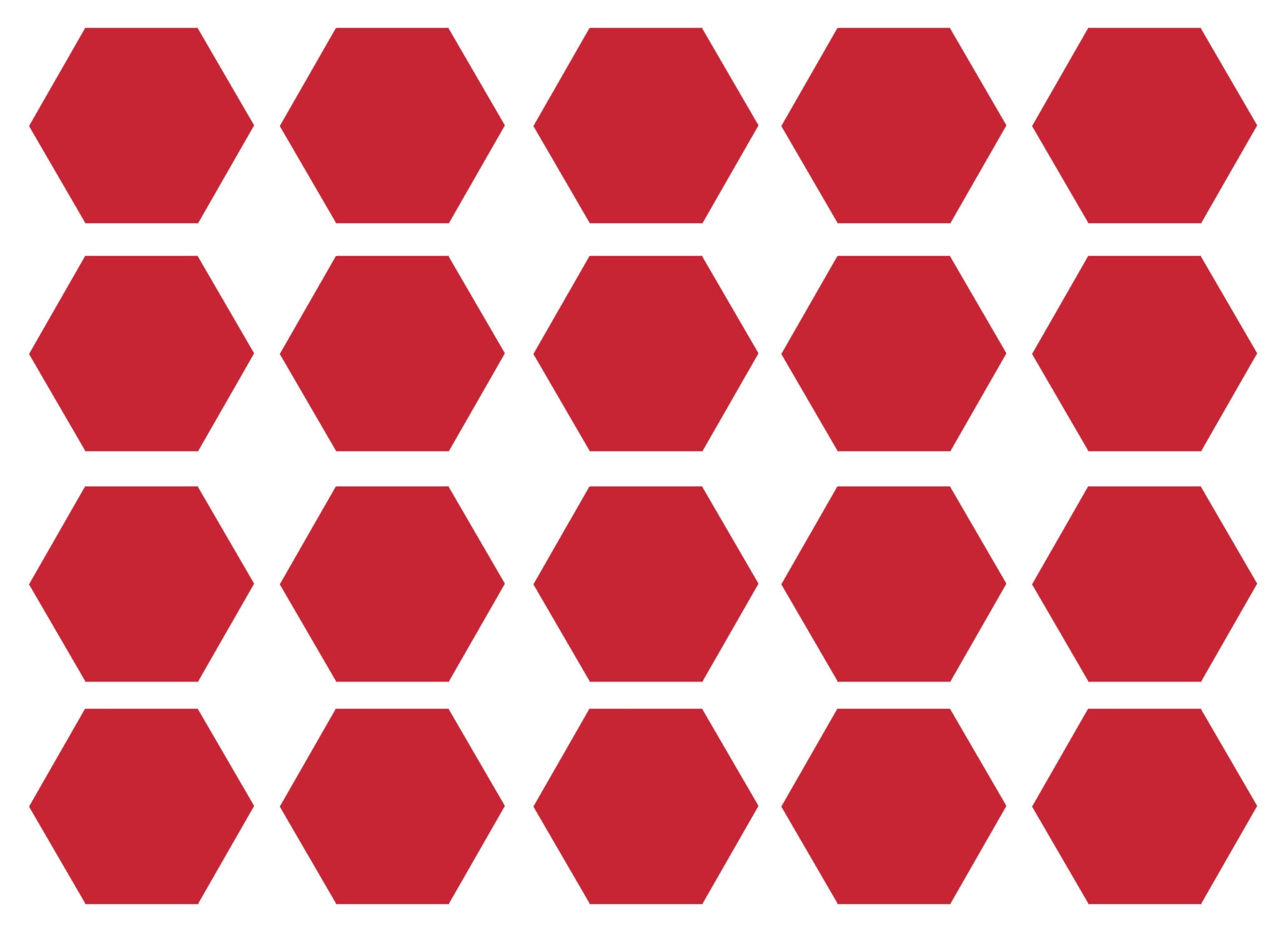 20 X Vinyl Hexagon Shaped Stickers Decal Mural. Scrapbooking | Etsy