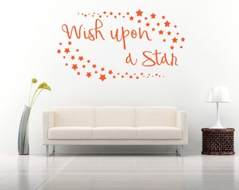 Wish Upon a Star Wall Sticker - Etsy