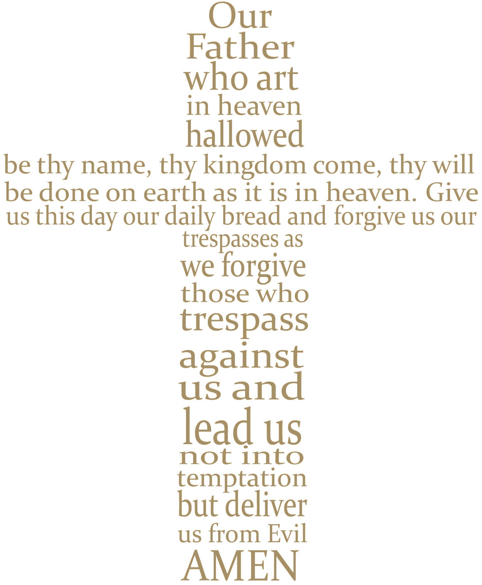 The Lord's Prayer Traditional Version Christian Bible | Etsy UK