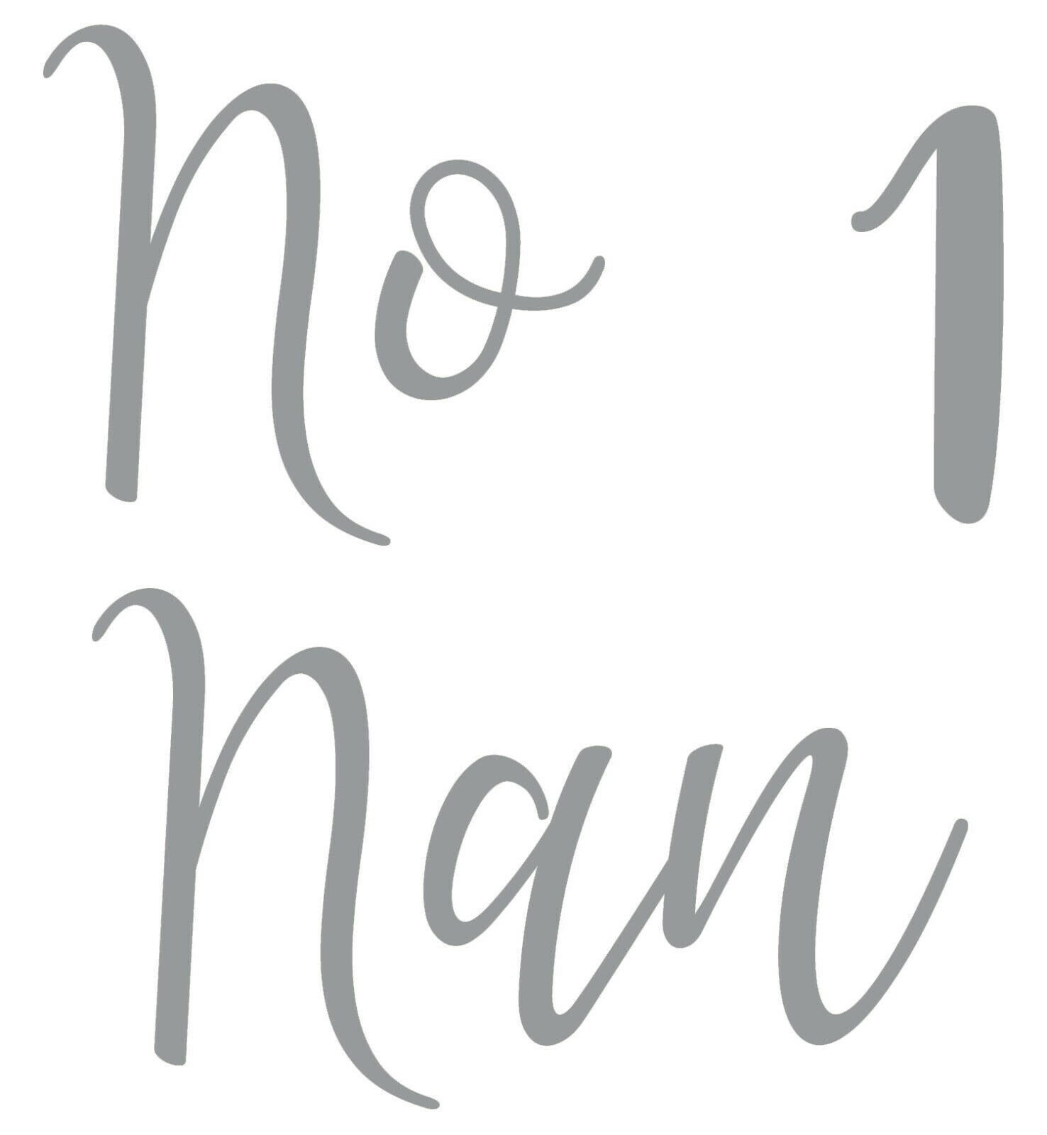No 1 Nan Vinyl Sticker Decal Label for Glasses Mugs. Gift - Etsy