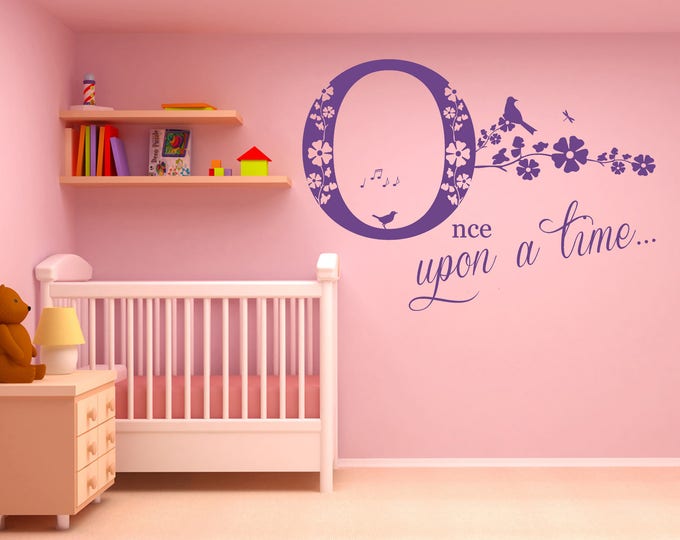 Once Upon a Time Quote Vinyl Wall Art Sticker Decal. Home | Etsy